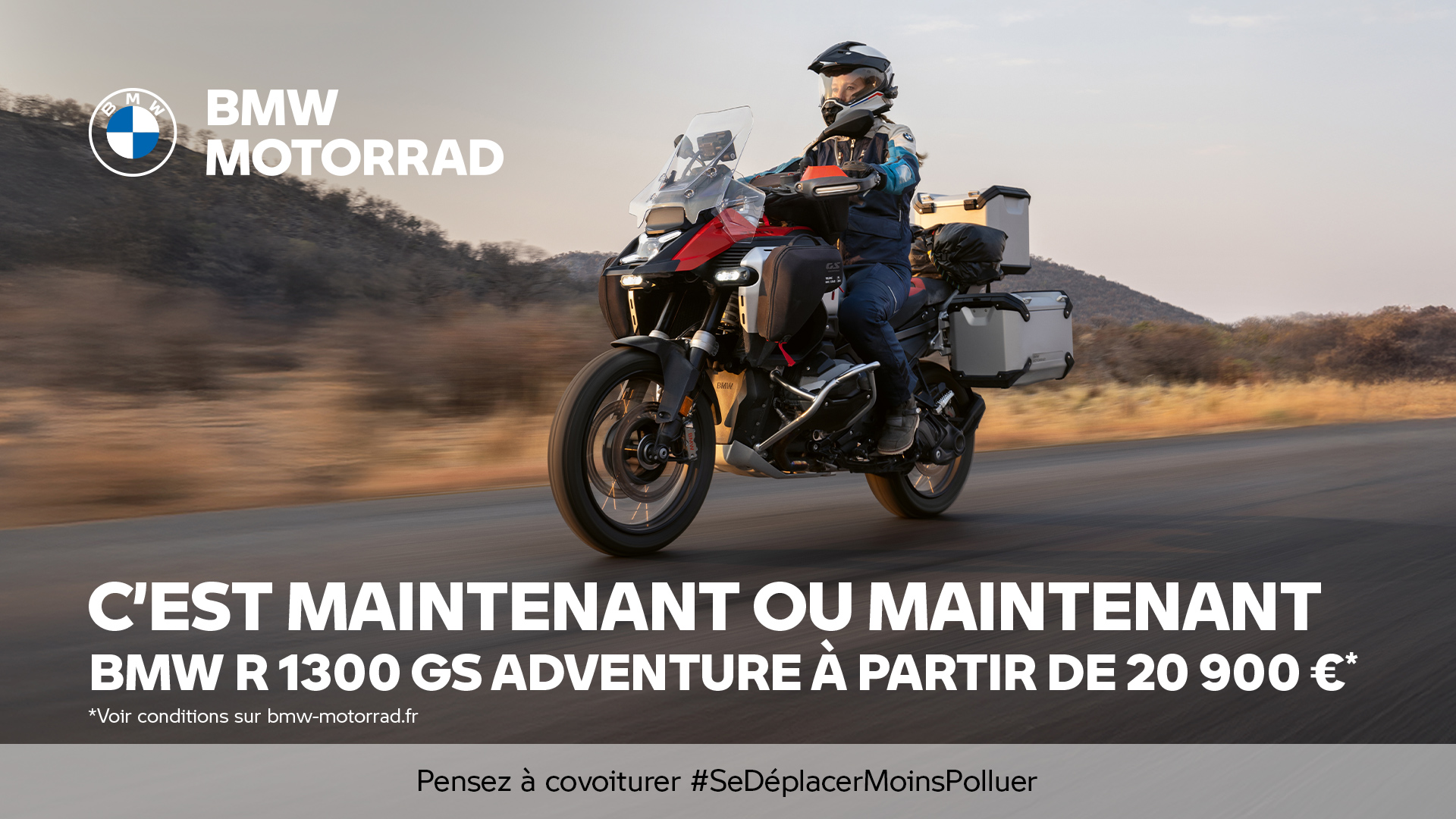 La BMW R 1300 GS Adventure à partir de 20 900 €.|BMW BYmyCAR Motoroad 77